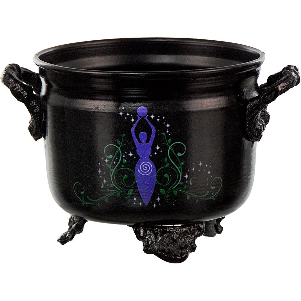 Metal Cauldron with Print Goddess – My Little Magic Shop